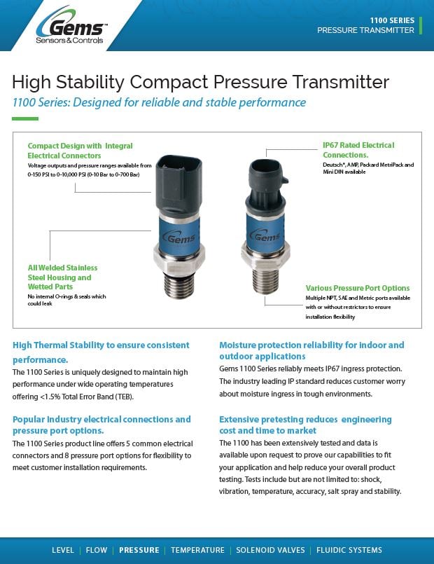 1100 Product Guide | Gems Sensors