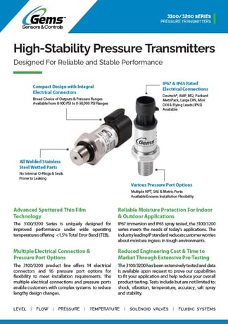 3100-3200 Product Guide | Gems Sensors